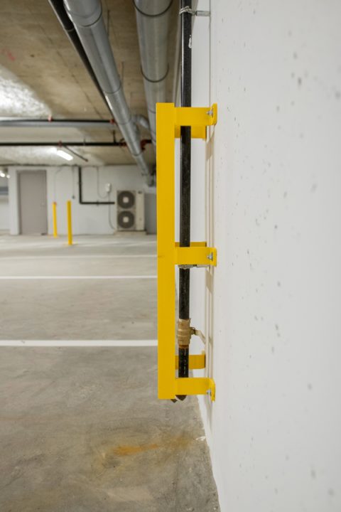 Wall Mounted Steel Pipe Protectors | Heavy Duty Protection