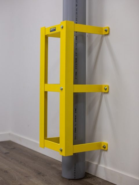 STANDARD WALL MOUNTED PIPE PROTECTOR 12" Wide x 12" Deep - Proguard Pacific